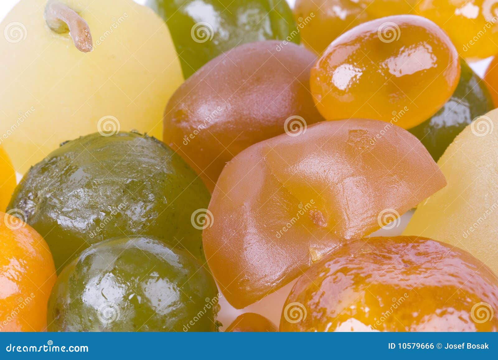 Coloured candied fruits stock photo. Image of mandarin - 10579666