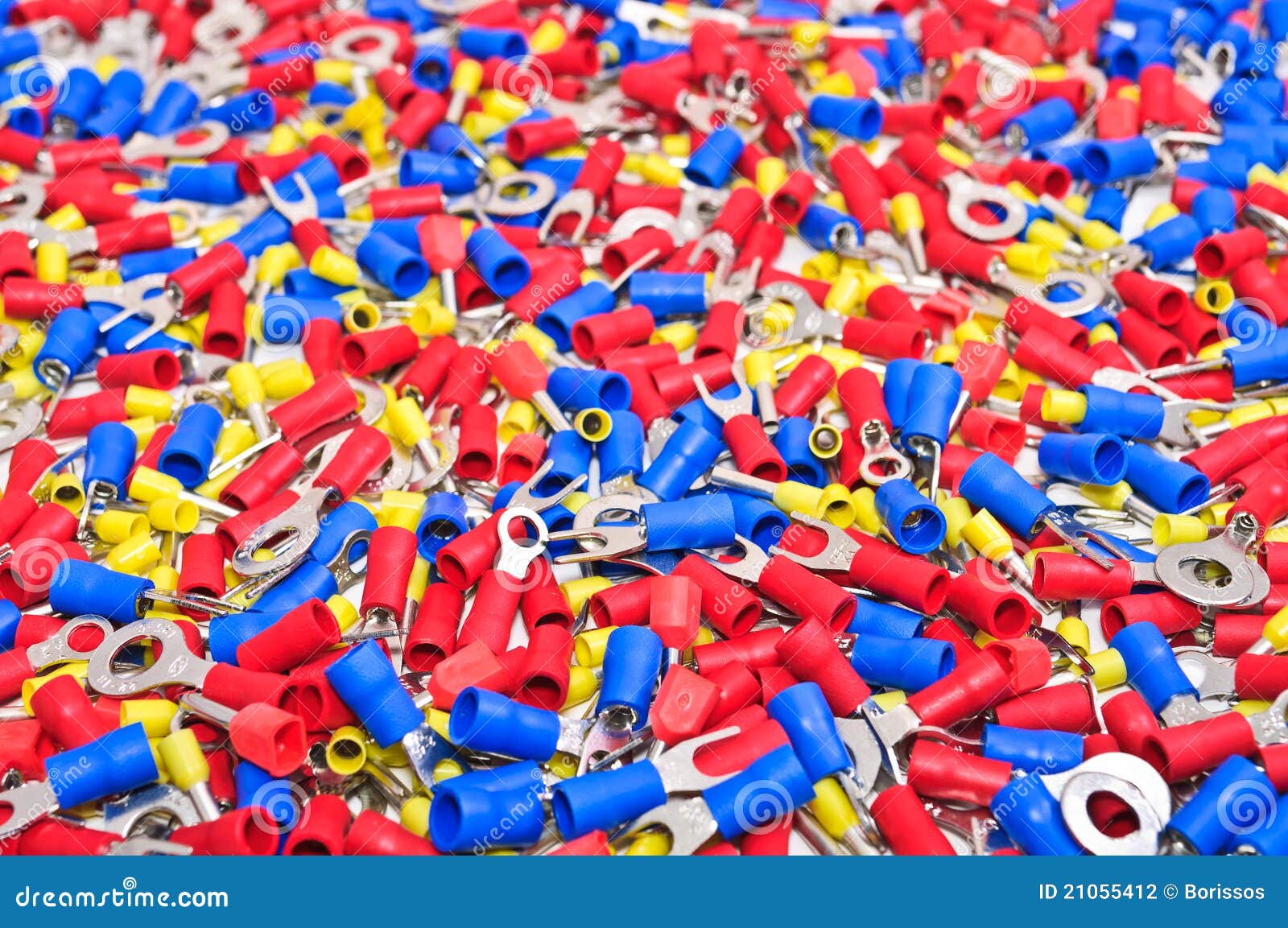 Coloured Caps for Electric Wires Stock Photo - Image of power, twisted ...