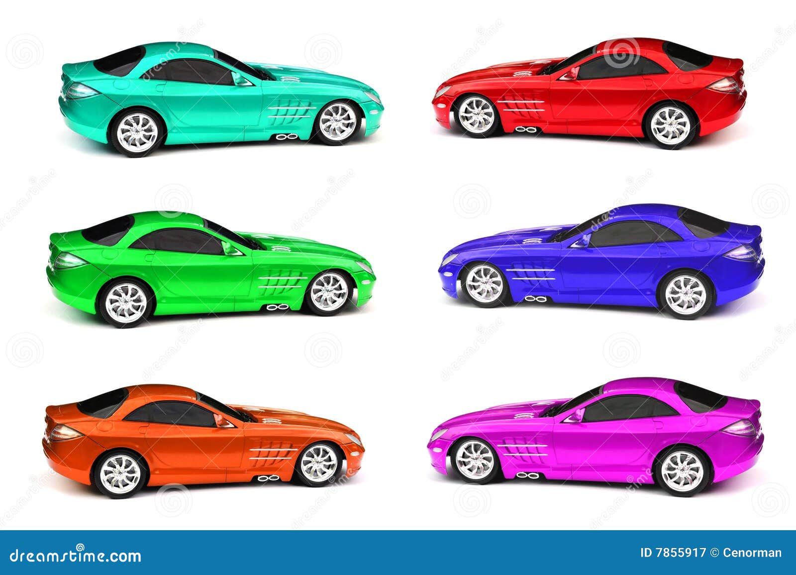 Coloured Cars Picture. Image: 7855917