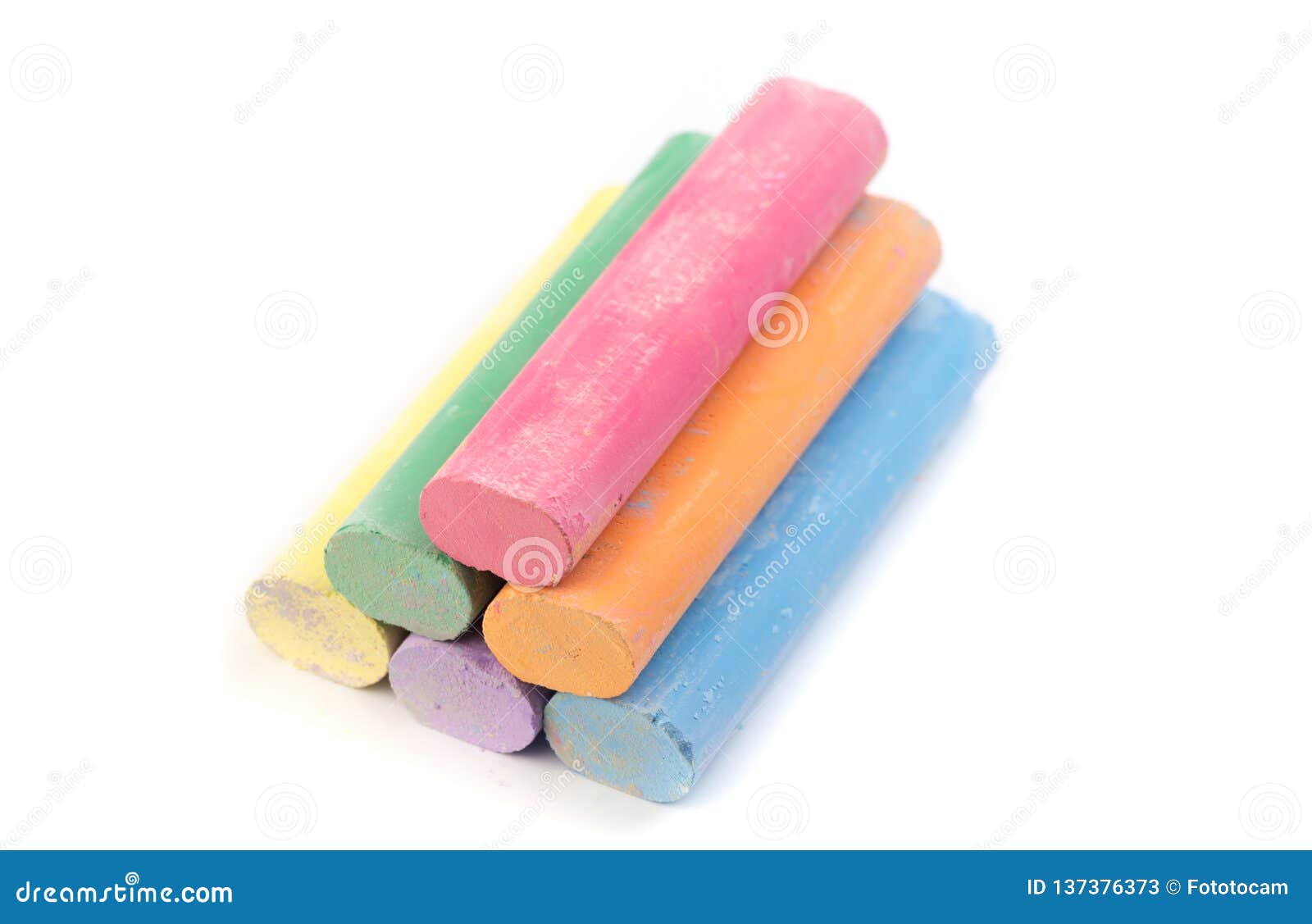 Coloured Chalk for Drawing on a White Background - Image Stock Image ...