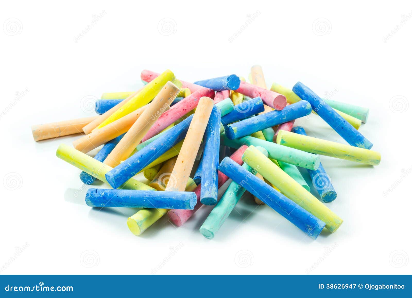 Coloured chalks stock image. Image of child, heap, artist - 38626947
