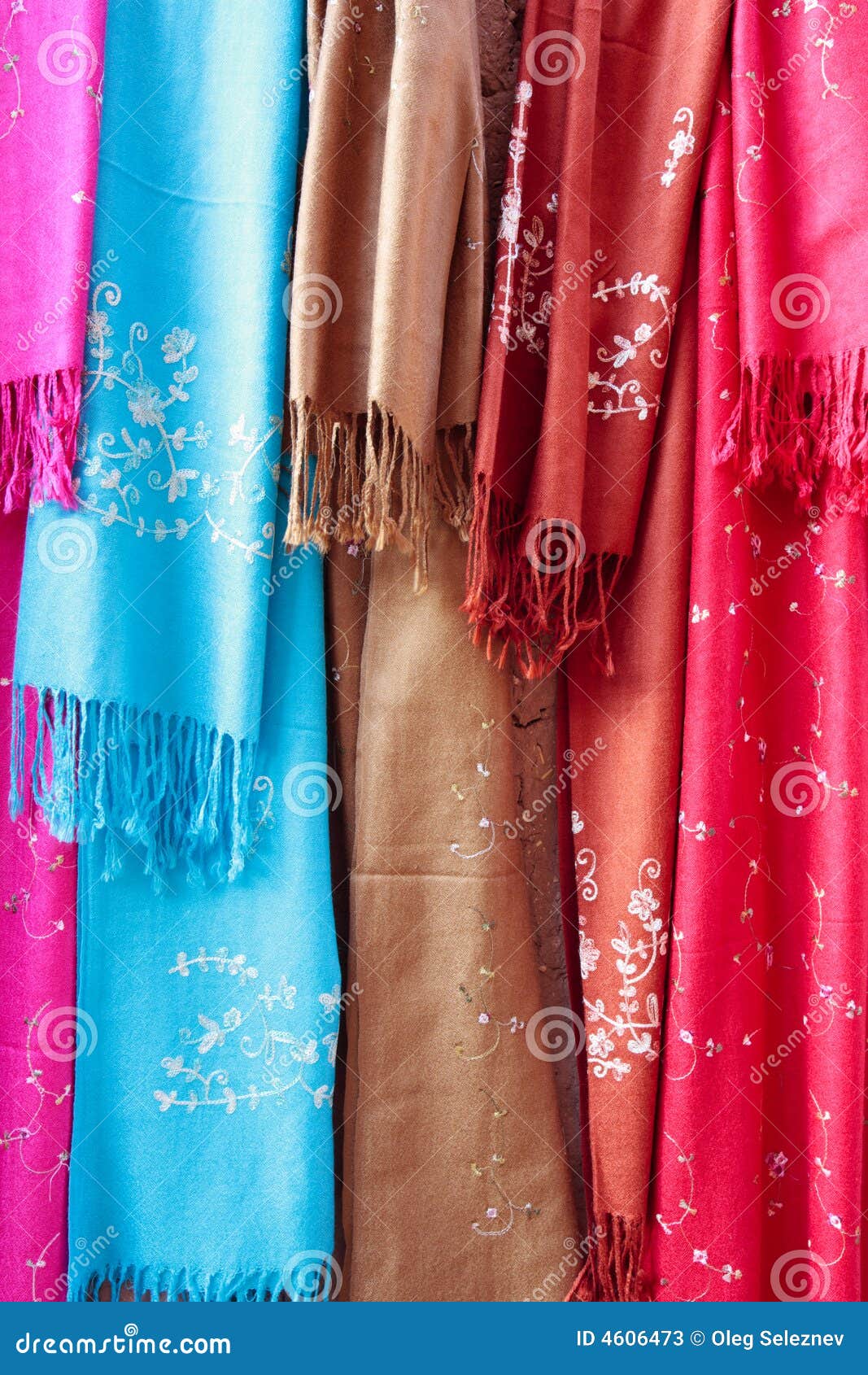 Coloured Cloth and Silk stock image. Image of traditional - 4606473