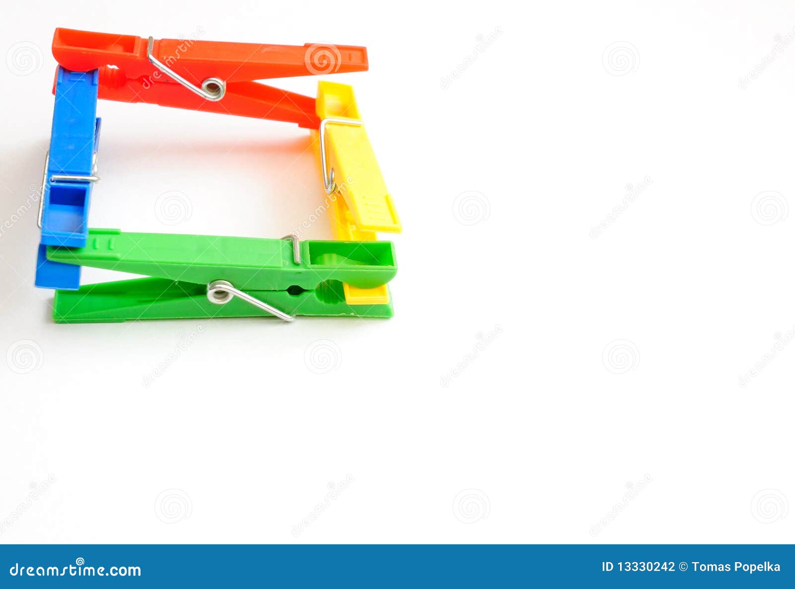 Coloured clothes-pegs 2 stock photo. Image of work, clothes - 13330242