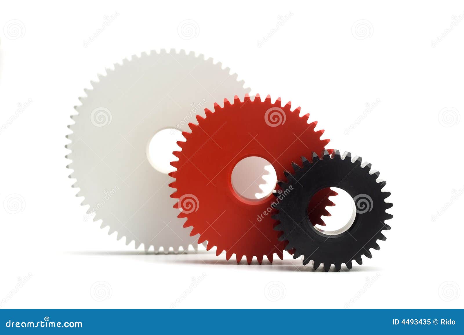 Coloured cog wheels stock image. Image of concept, coloured - 4493435