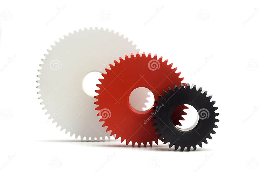 Coloured cog wheels stock image. Image of concept, coloured - 4493435