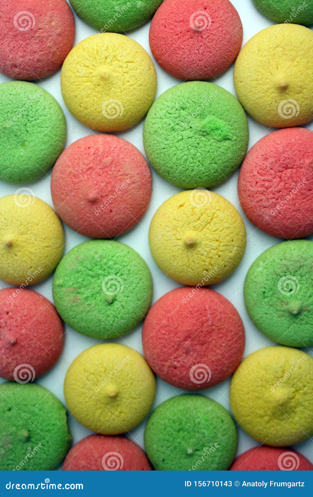 Coloured Cookies Texture Background Stock Image - Image of yellow ...