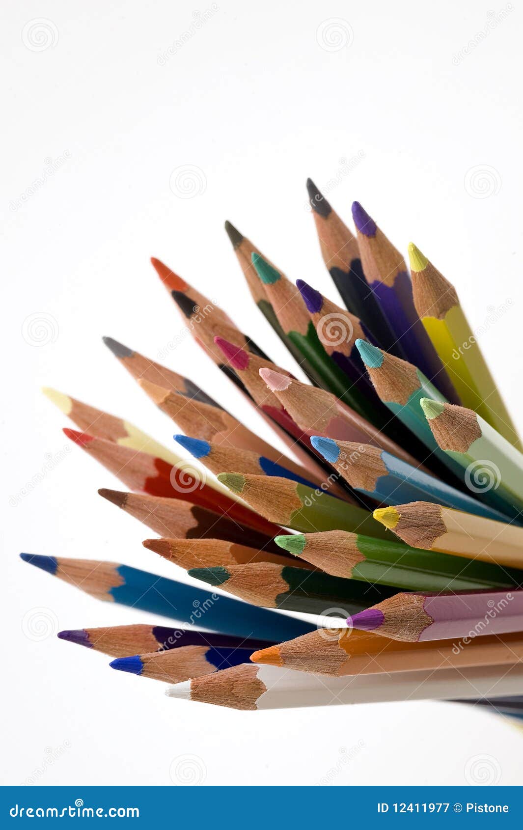 Coloured Crayons stock image. Image of multicoloured - 12411977