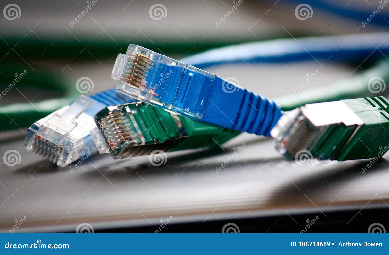 Coloured Data Cables stock image. Image of network, coloured - 108718689