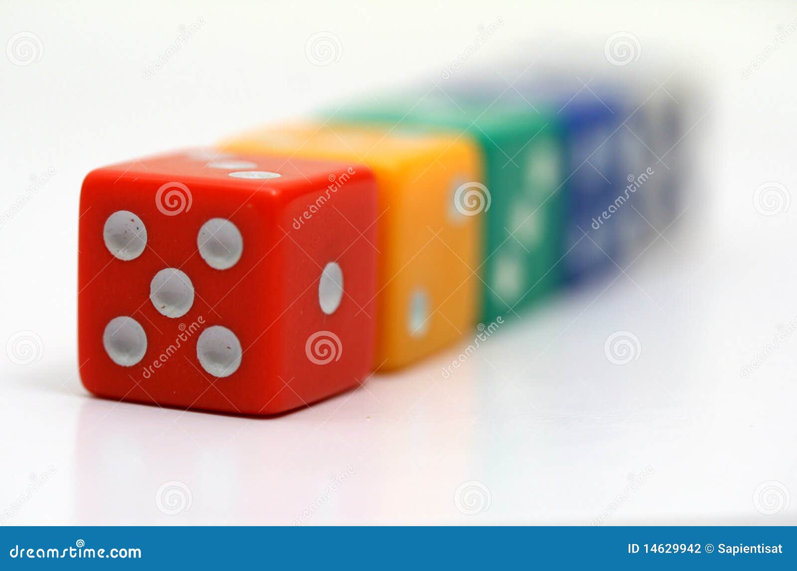 Coloured dice stock photo. Image of edge, isolated, geometry - 14629942