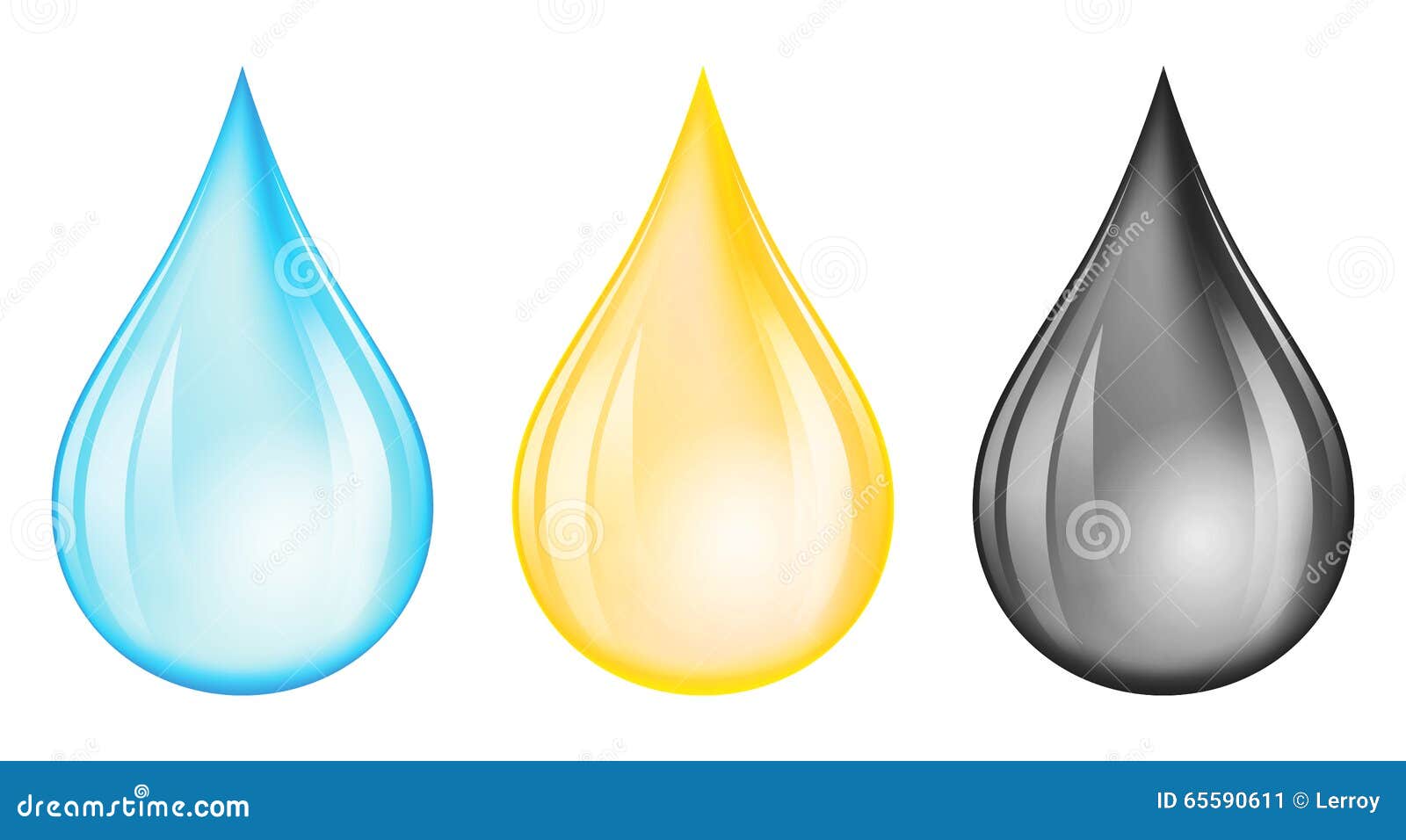 Coloured drops stock illustration. Illustration of black - 65590611