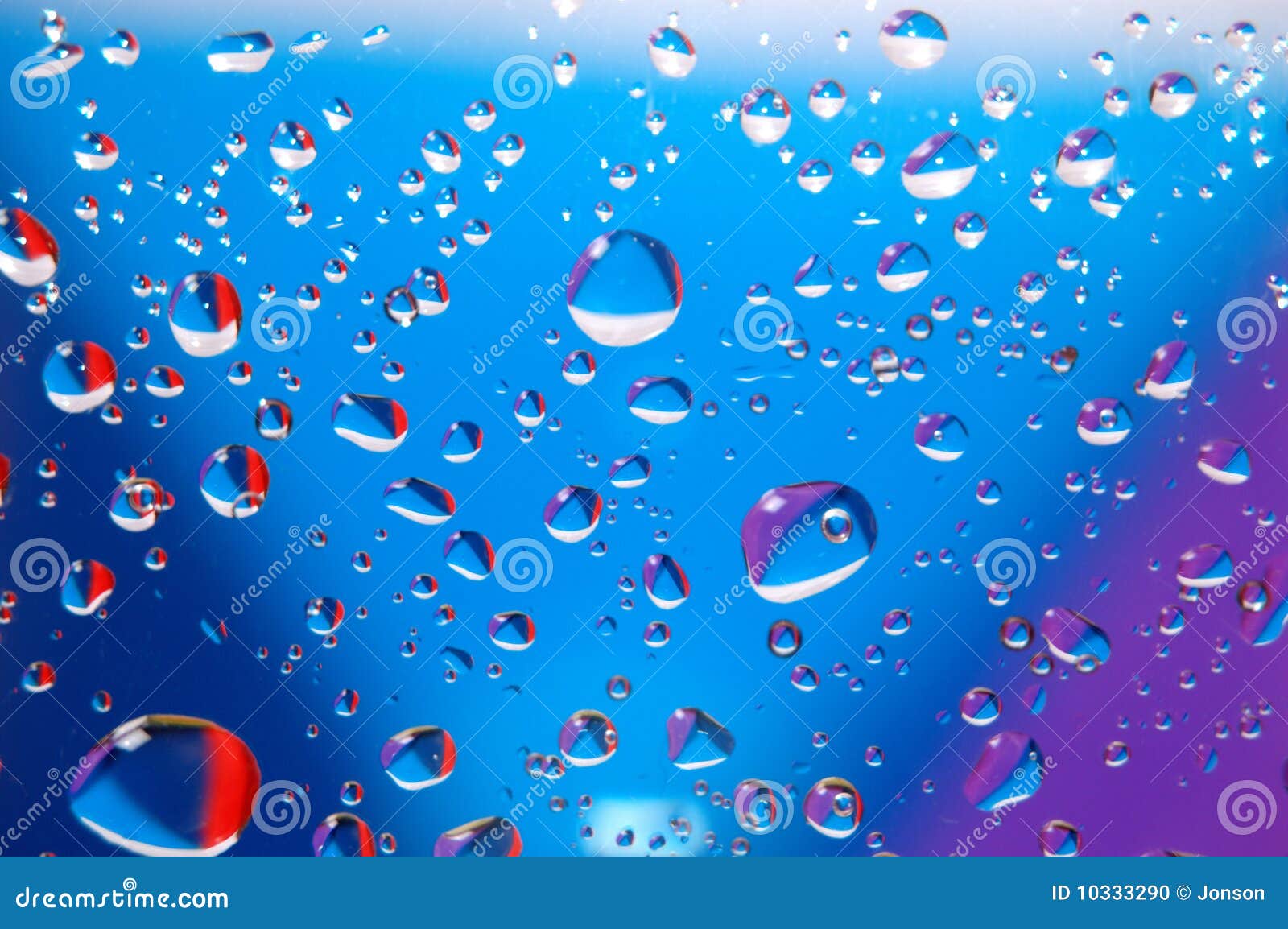 Coloured drops of water stock illustration. Illustration of descriptive ...