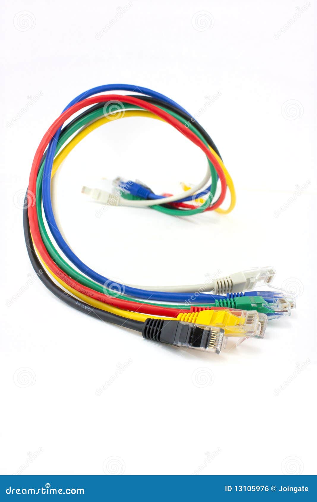 Coloured Ethernet Network Cables Stock Photo - Image of ethernet, group ...