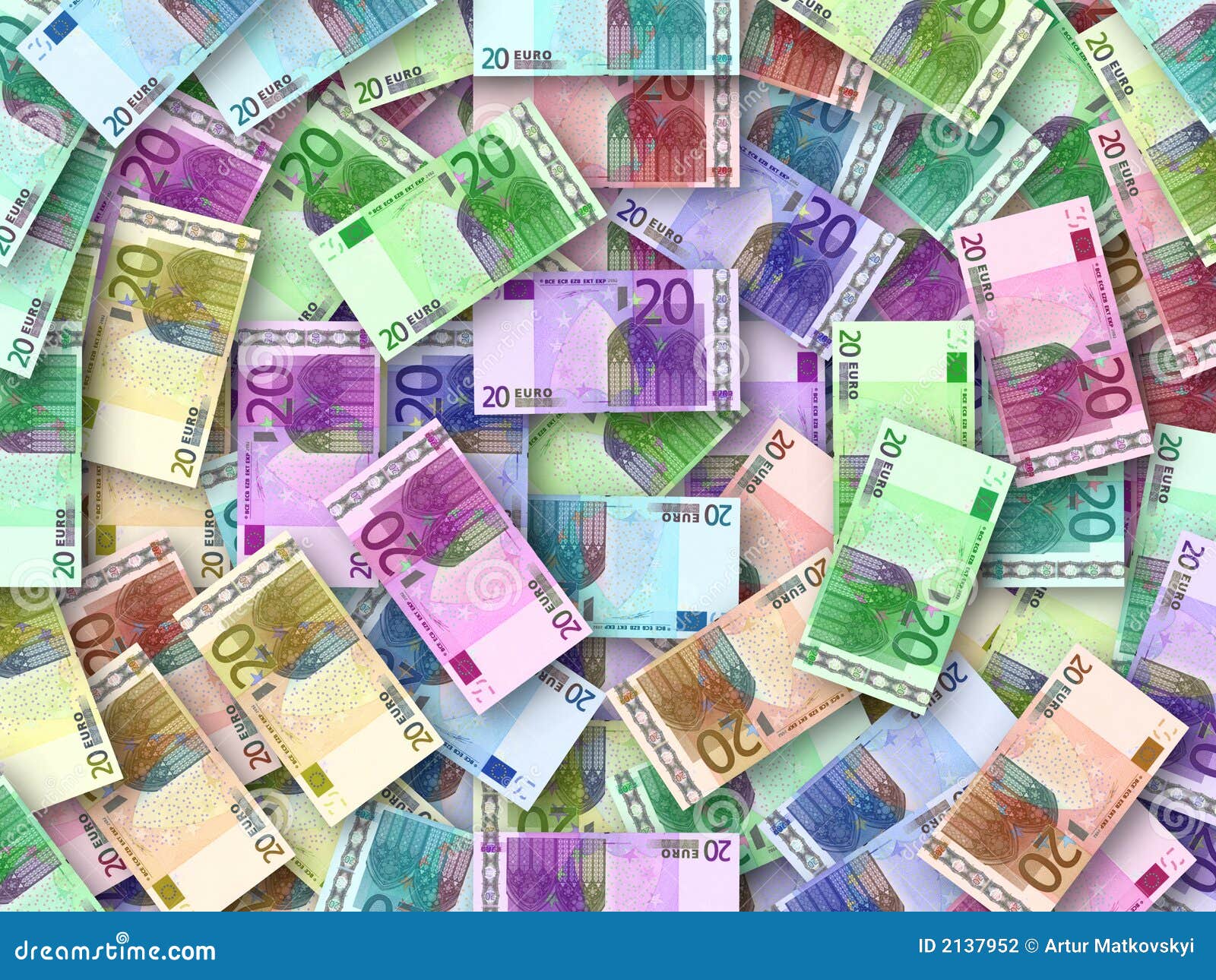 Coloured Euro background stock photo. Image of metallic - 2137952