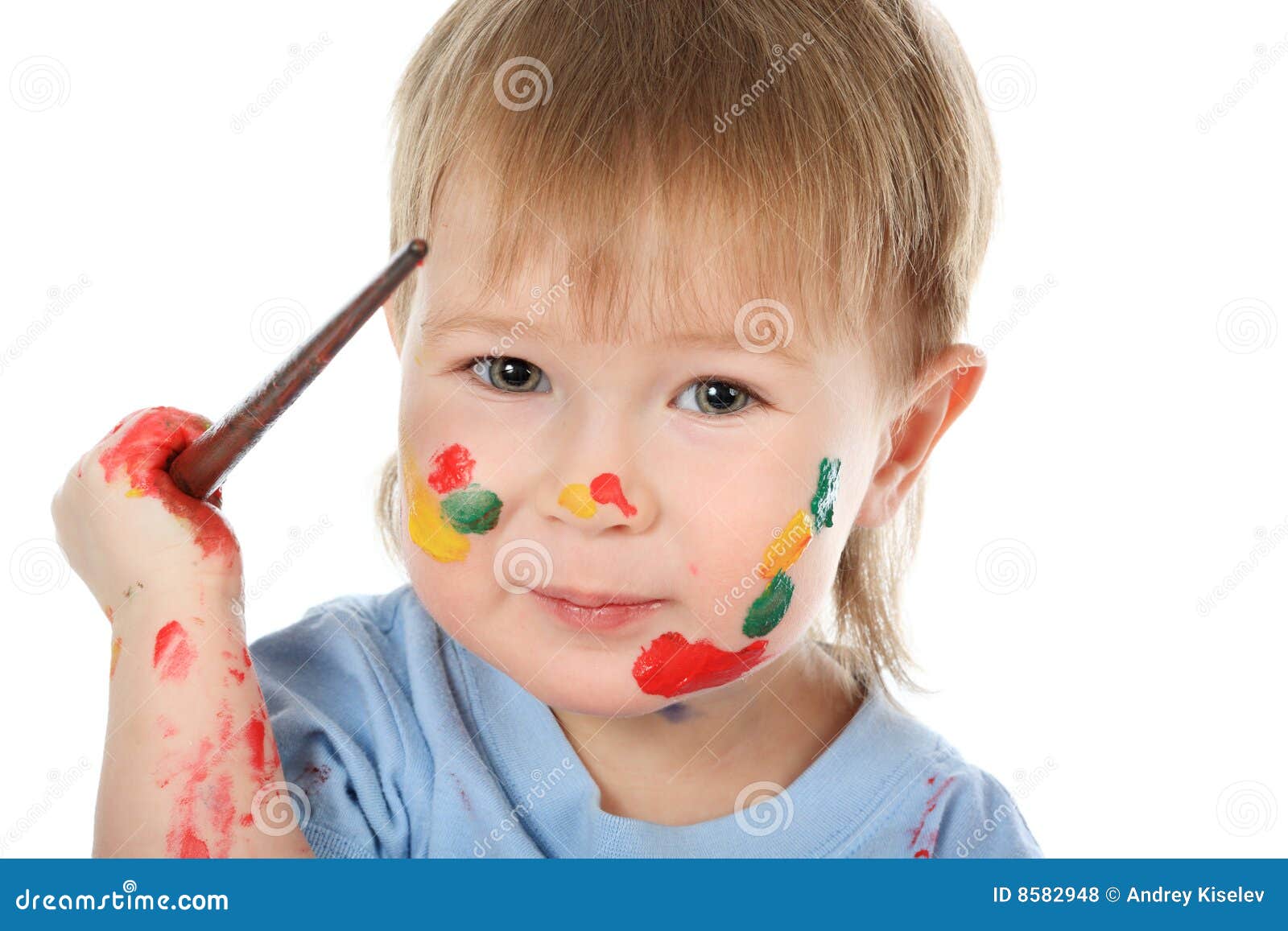 Coloured face stock photo. Image of elementary, color - 8582948