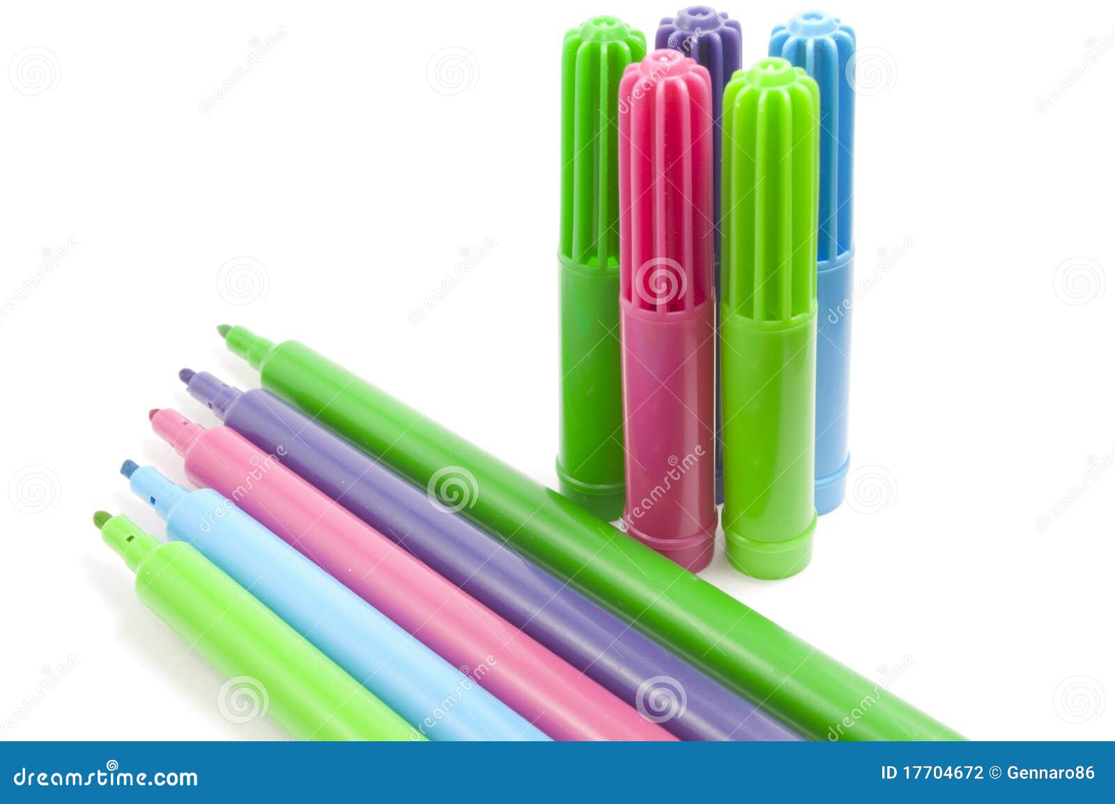 Coloured Felt-Tip stock photo. Image of children, colour - 17704672