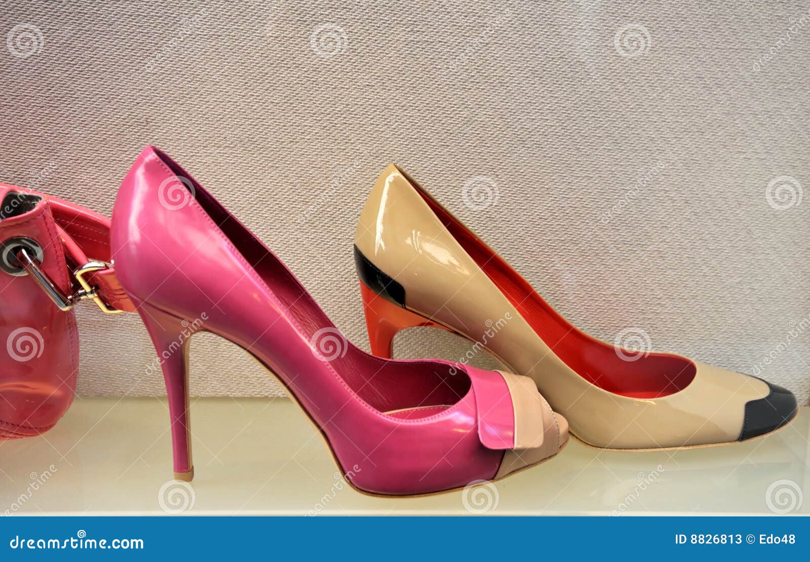 Coloured female shoes stock image. Image of casual, fashion - 8826813