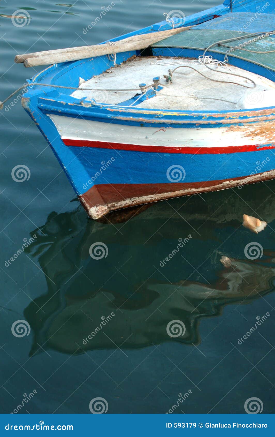 A coloured fishing boat stock image. Image of prow, harbour - 593179