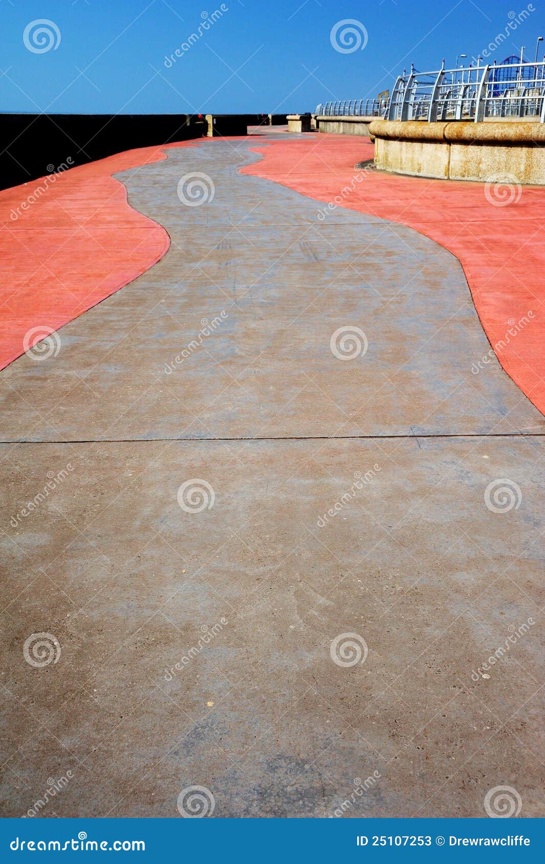 Coloured Footpath stock image. Image of brown, curved - 25107253