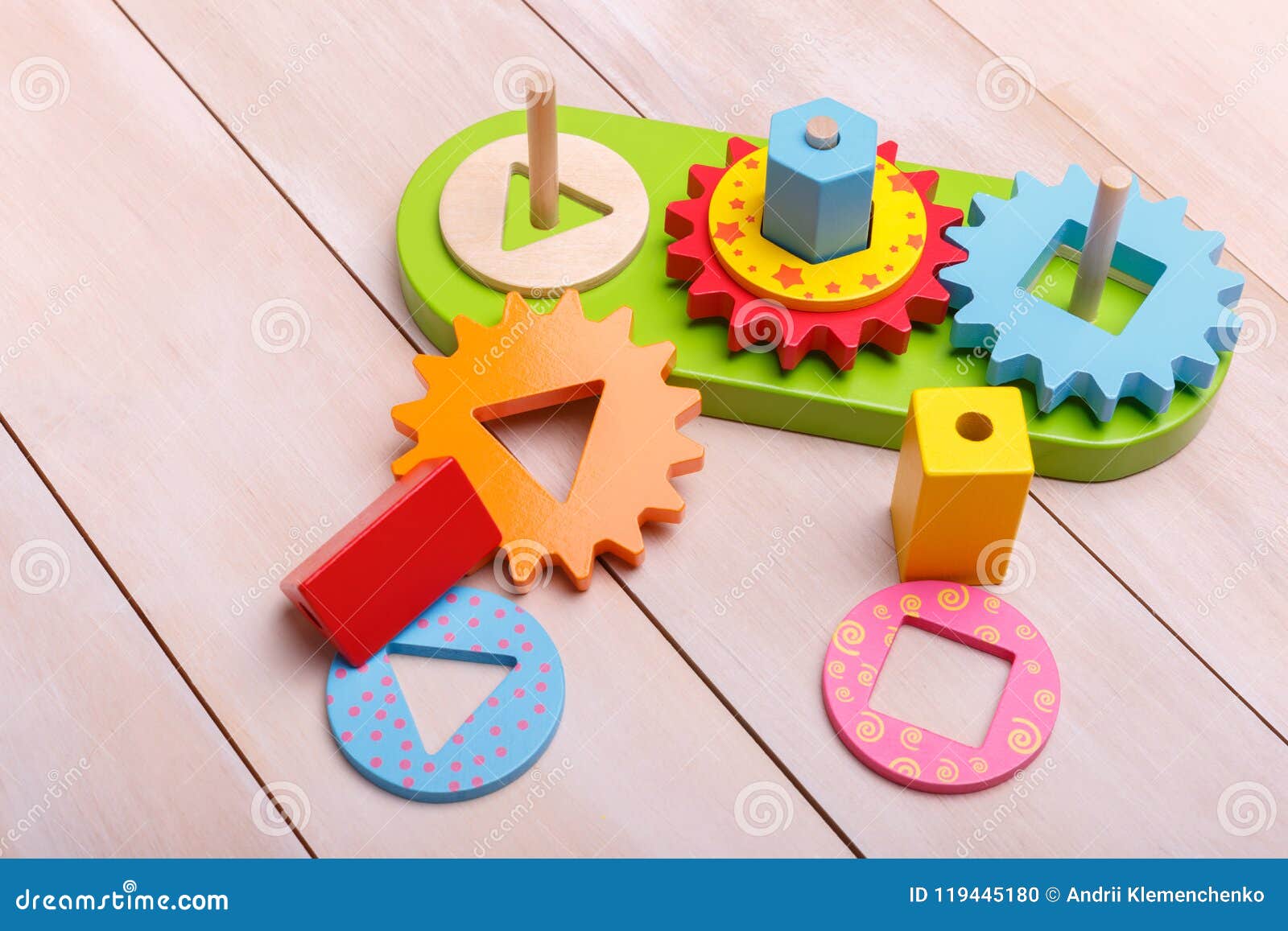 Coloured Gears of Different Types Stock Photo - Image of gear, flat ...