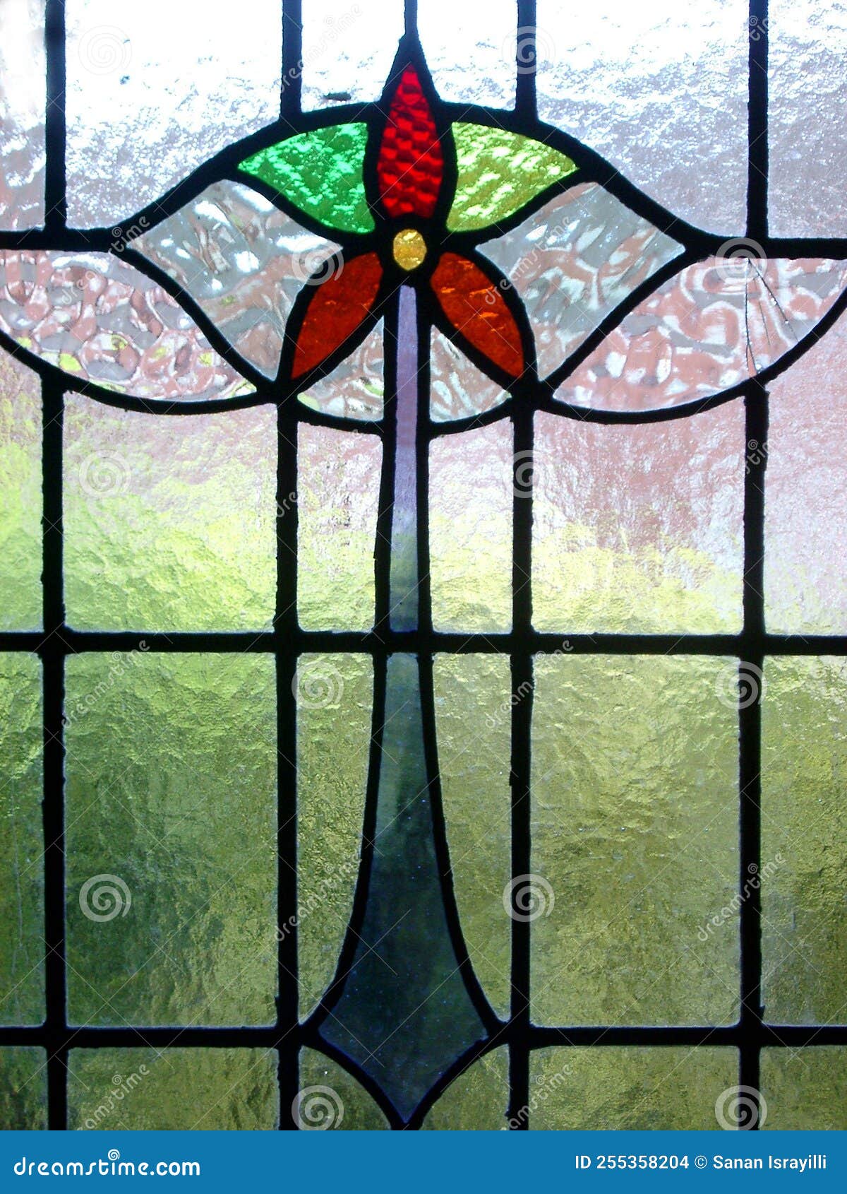Coloured glass window stock photo. Image of door, glass - 255358204