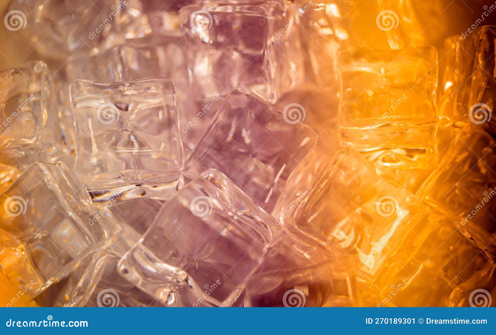 Coloured ice cubes stock image. Image of abstract, cooling - 270189301