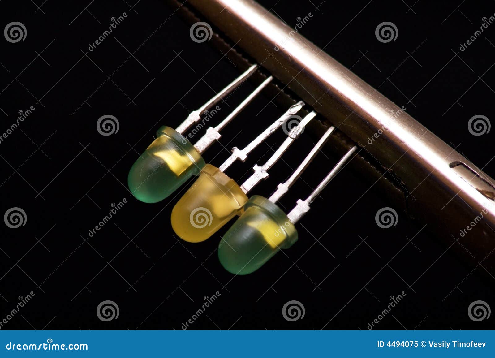 Coloured LEDs stock image. Image of macro, component, technology - 4494075