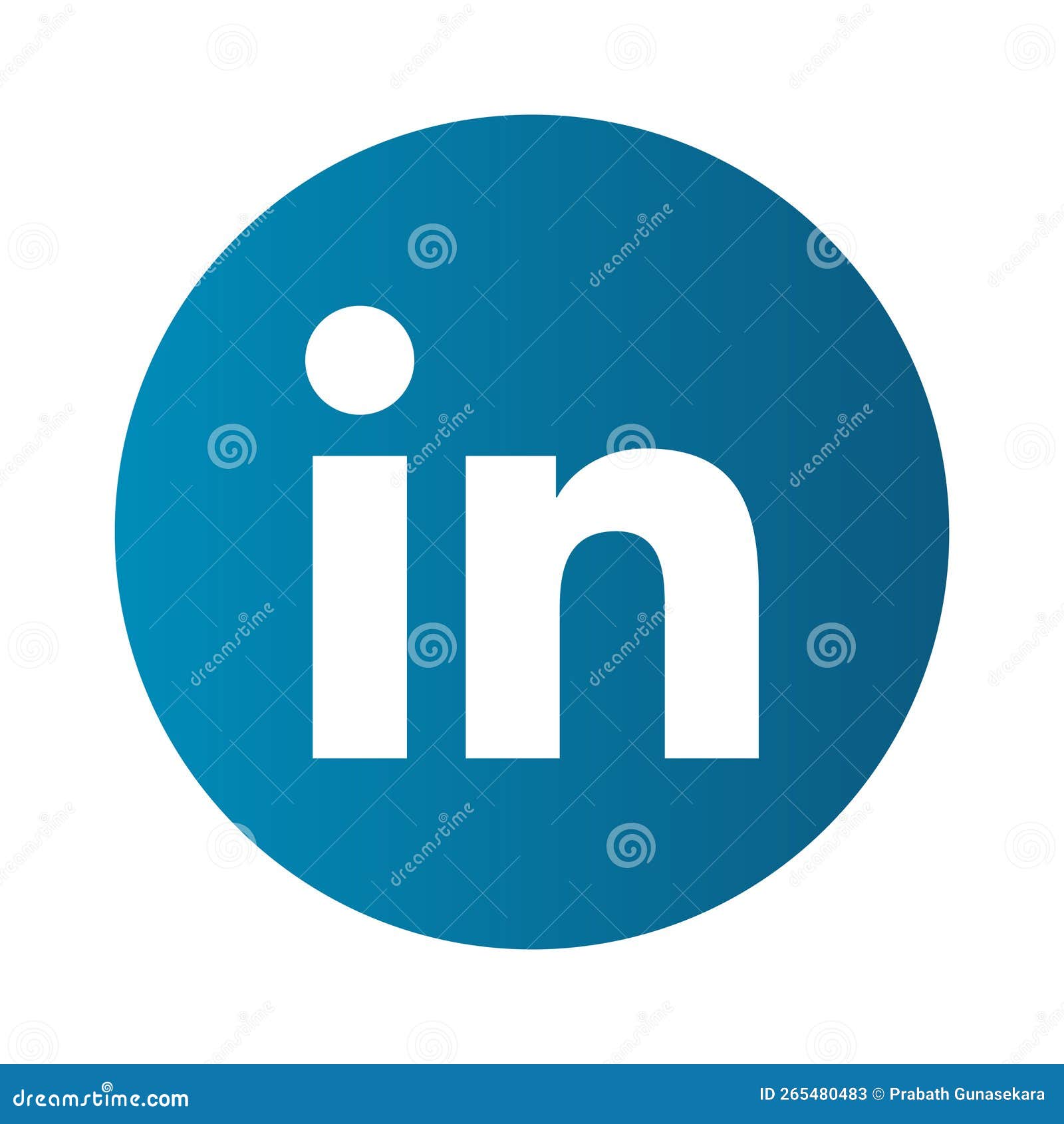 Coloured Linkedin Logo Icon for Web Ui Editorial Stock Photo ...