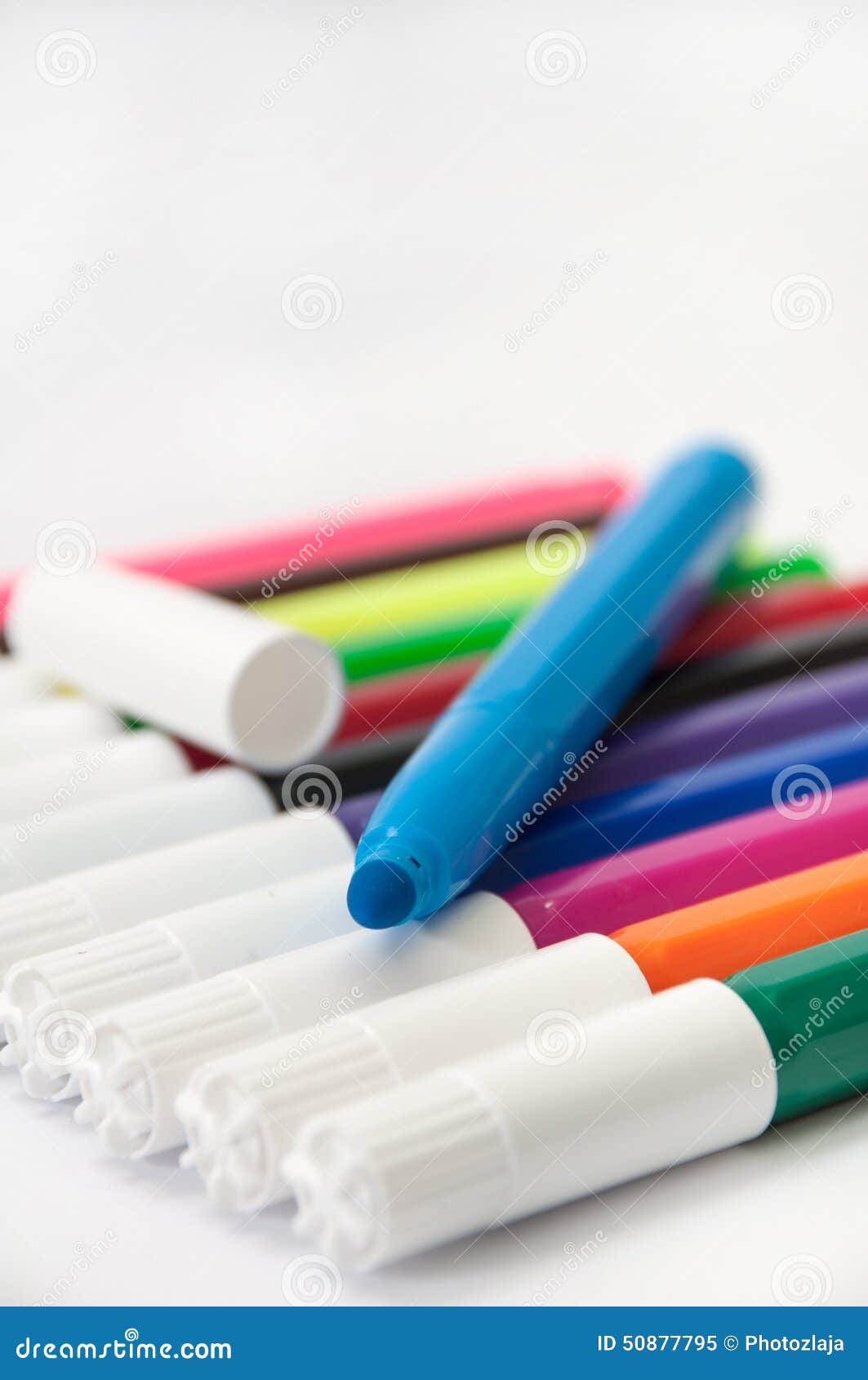 Coloured Markers On A White Background Royalty-Free Stock Image ...
