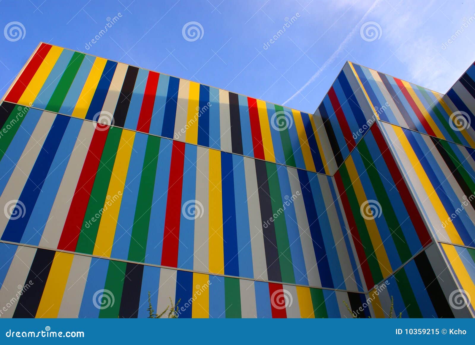Coloured modern building stock image. Image of design - 10359215