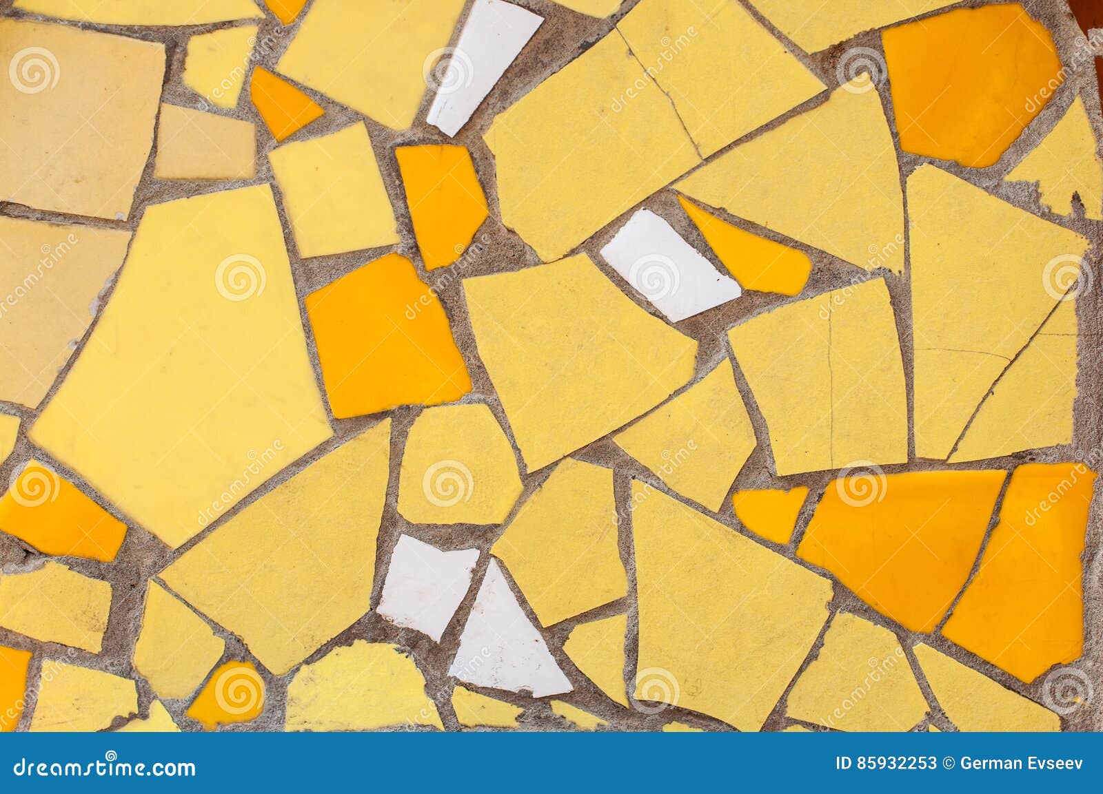 Coloured Mosaic of Fragments of Tile Stock Image - Image of rock ...
