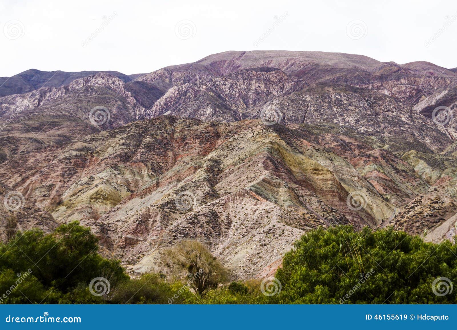 Coloured mountain stock image. Image of america, colours - 46155619