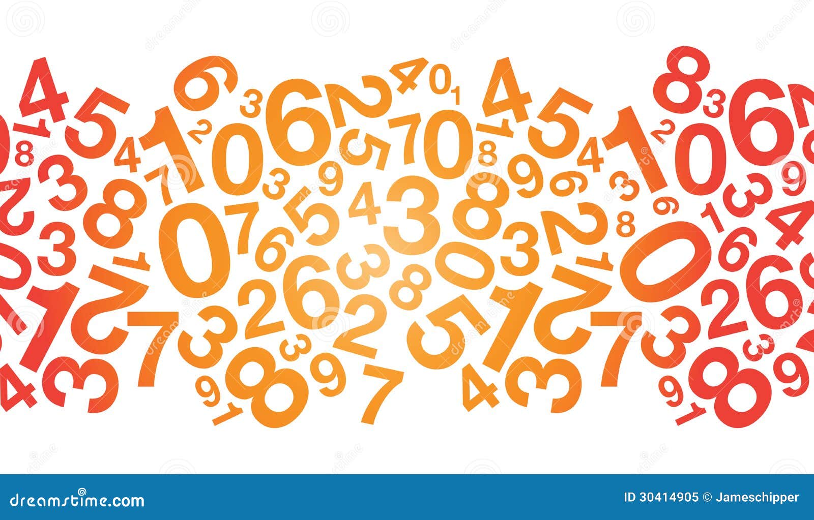 Coloured number background stock vector. Illustration of learning ...