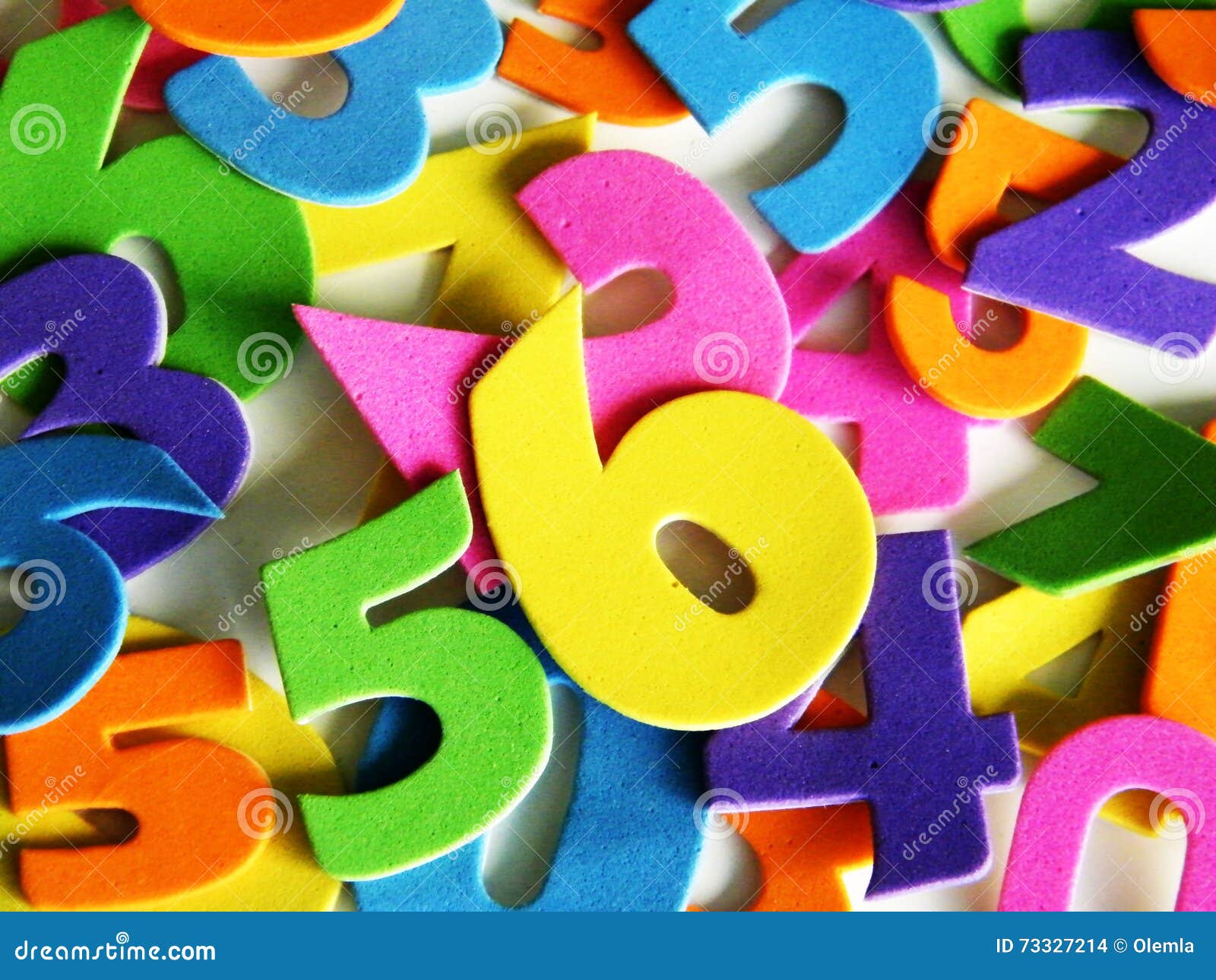 Coloured numbers stock photo. Image of decorate, valentine - 73327214