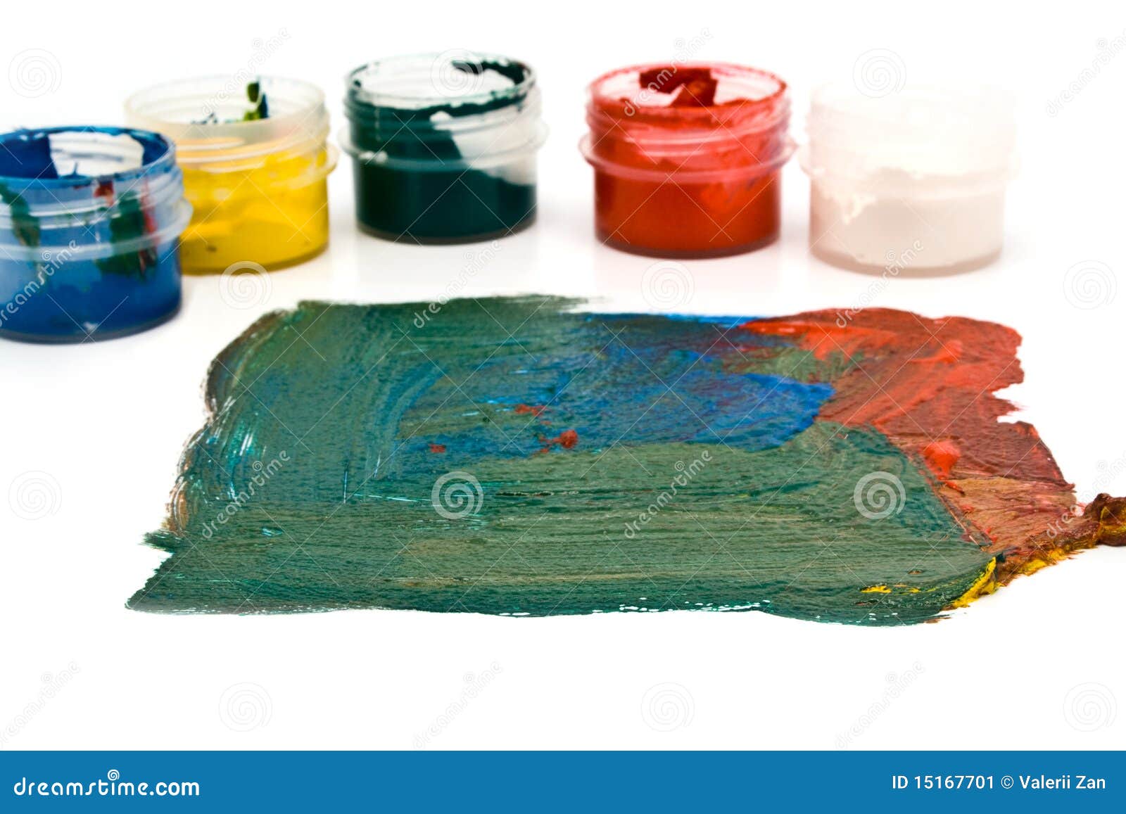 Coloured paint stock image. Image of artist, flowing - 15167701