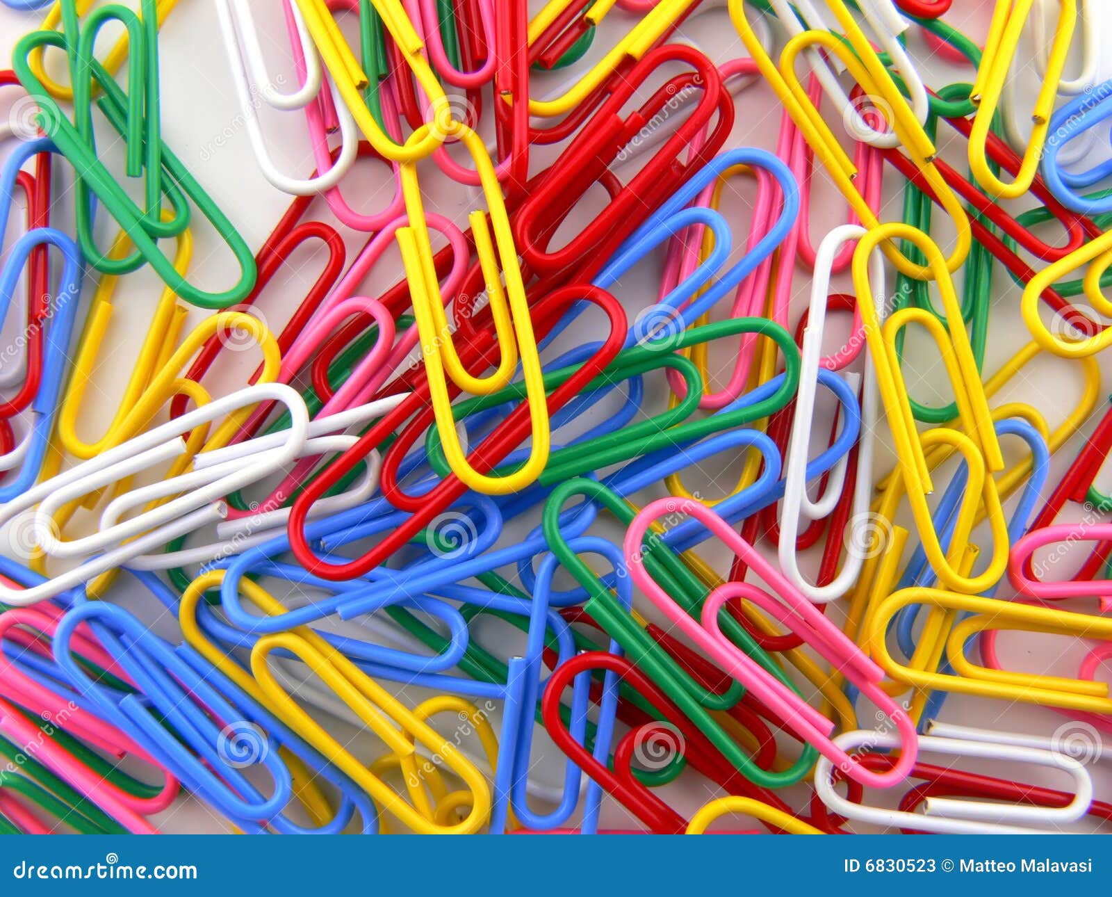 Coloured Paperclip Background Stock Image - Image of objects, large ...