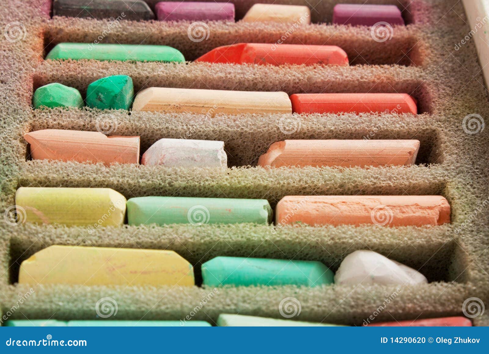 Coloured pastel crayons stock photo. Image of color, creativity - 14290620