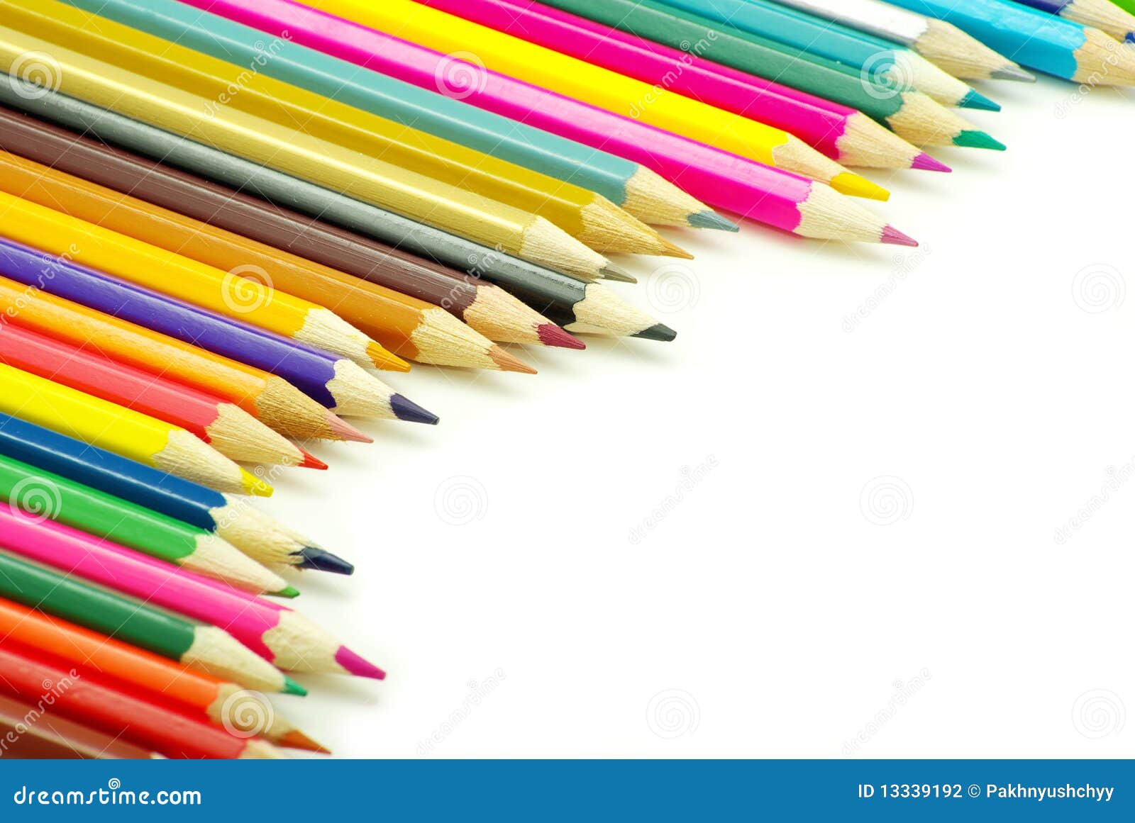 Coloured pencils stock photo. Image of educate, abstract - 13339192