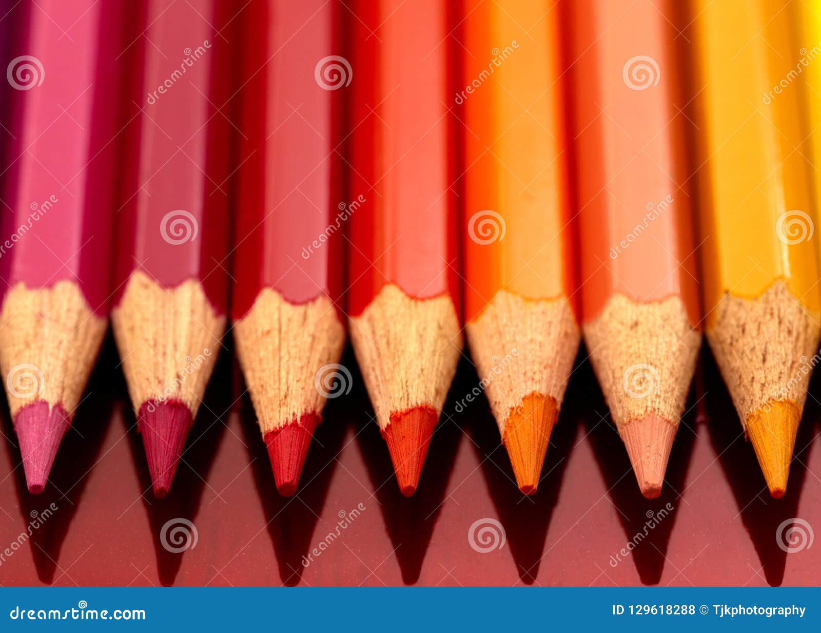 Coloured Pencils in Assorted Piles Stock Photo - Image of piles, pencil ...
