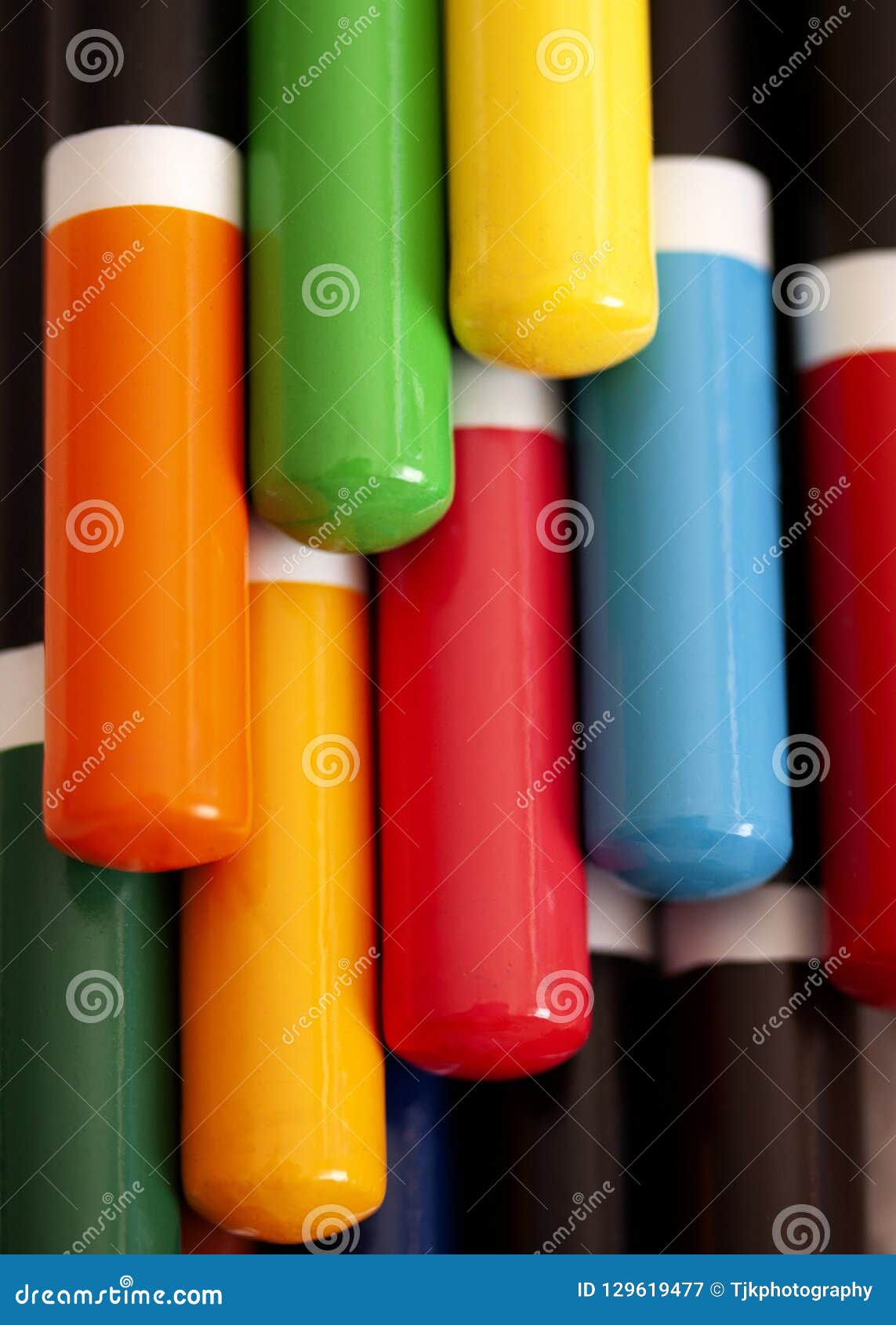 Coloured Pencils in Assorted Piles Stock Image - Image of group, crayon ...