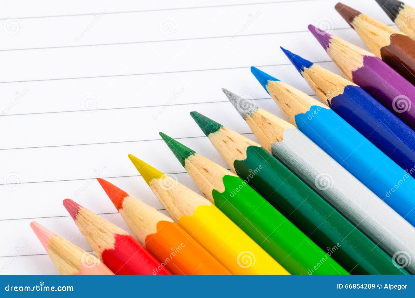 Coloured Pencils stock image. Image of colorful, equipment - 66854209
