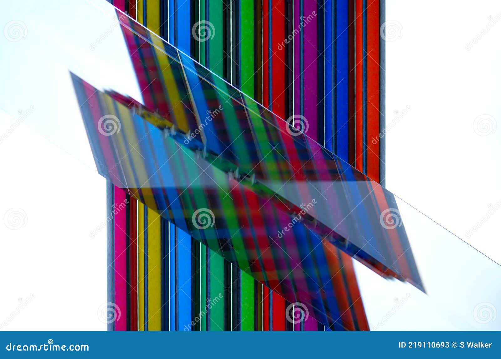 Triangular Prism Dispersing Sun Beam Splitting Into A Spectrum On White ...