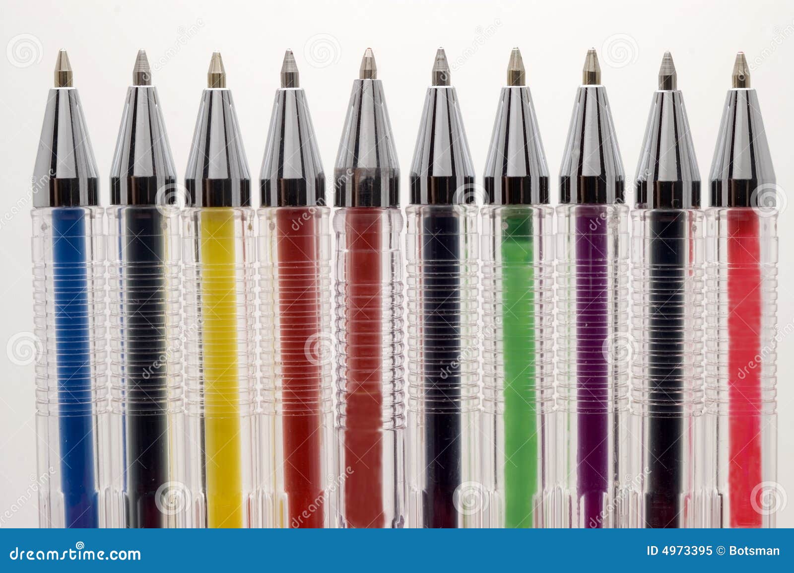 Coloured pens. stock image. Image of blue, diversity, copy - 4973395