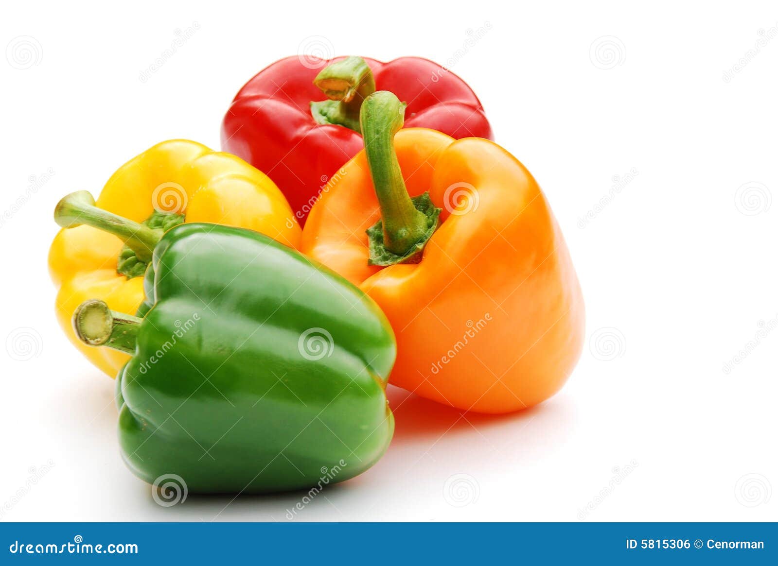 Coloured peppers stock photo. Image of diet, orange, healthy - 5815306