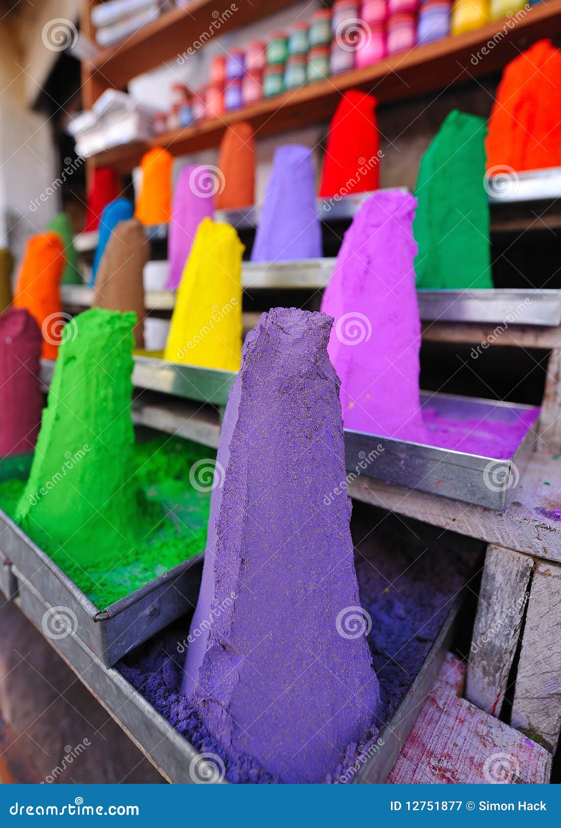 Coloured pigment powder stock image. Image of tint, paint - 12751877