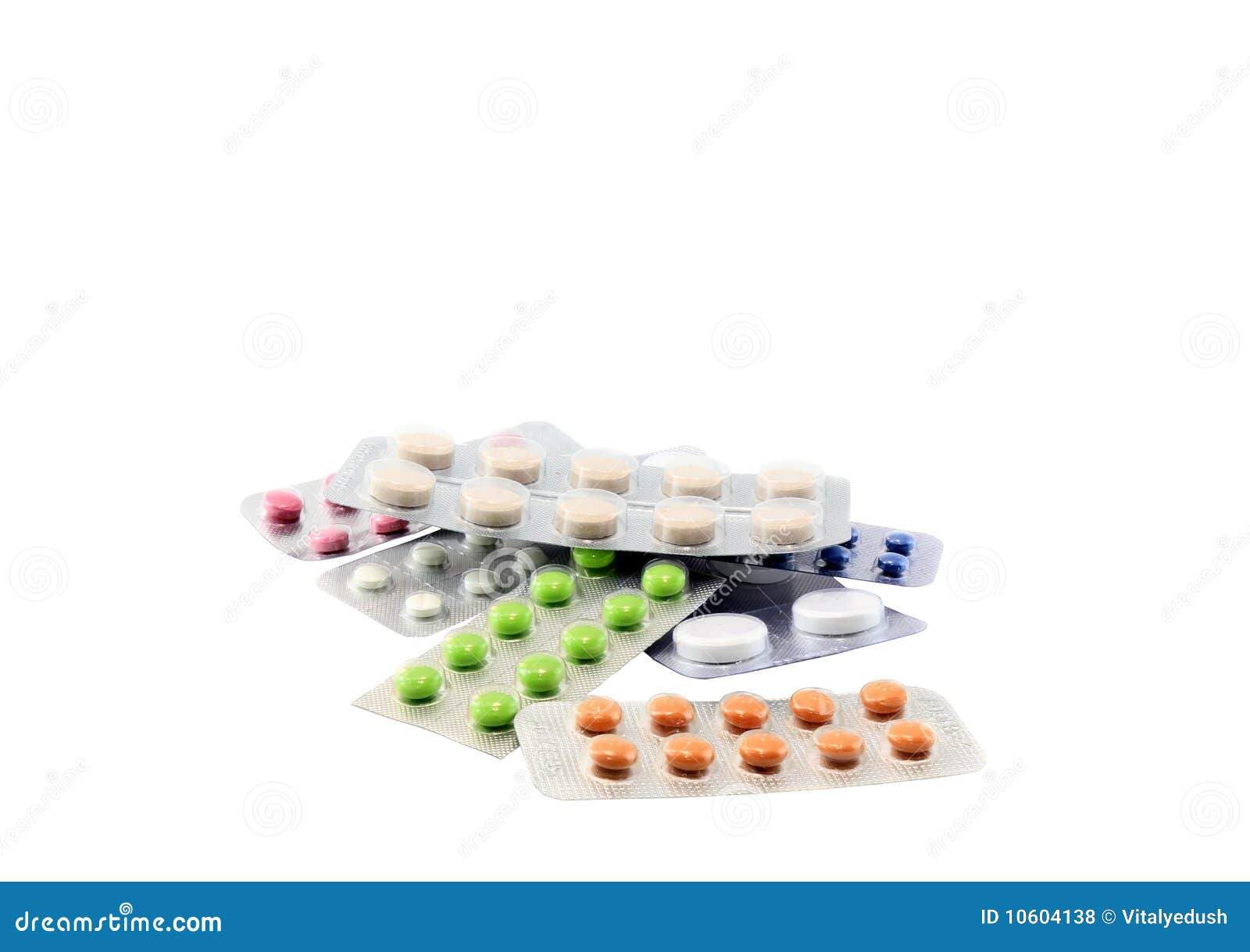 Coloured Pills on Whitebackground. Stock Photo - Image of chemistry ...