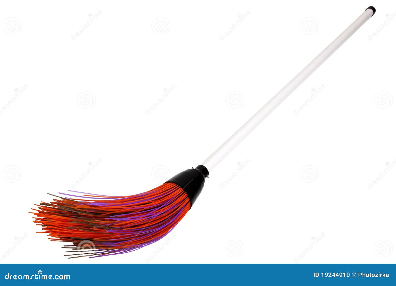 Coloured plastic broom stock photo. Image of color, plastic - 19244910
