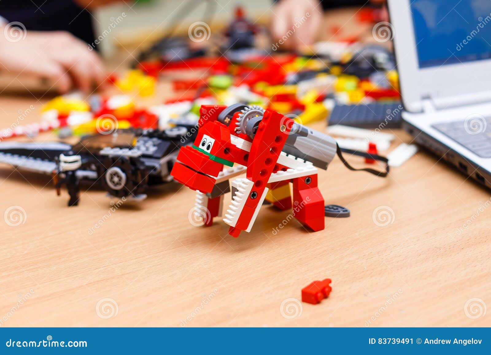 Coloured Plastic Construction Blocks or Brick Toy Editorial Photo ...
