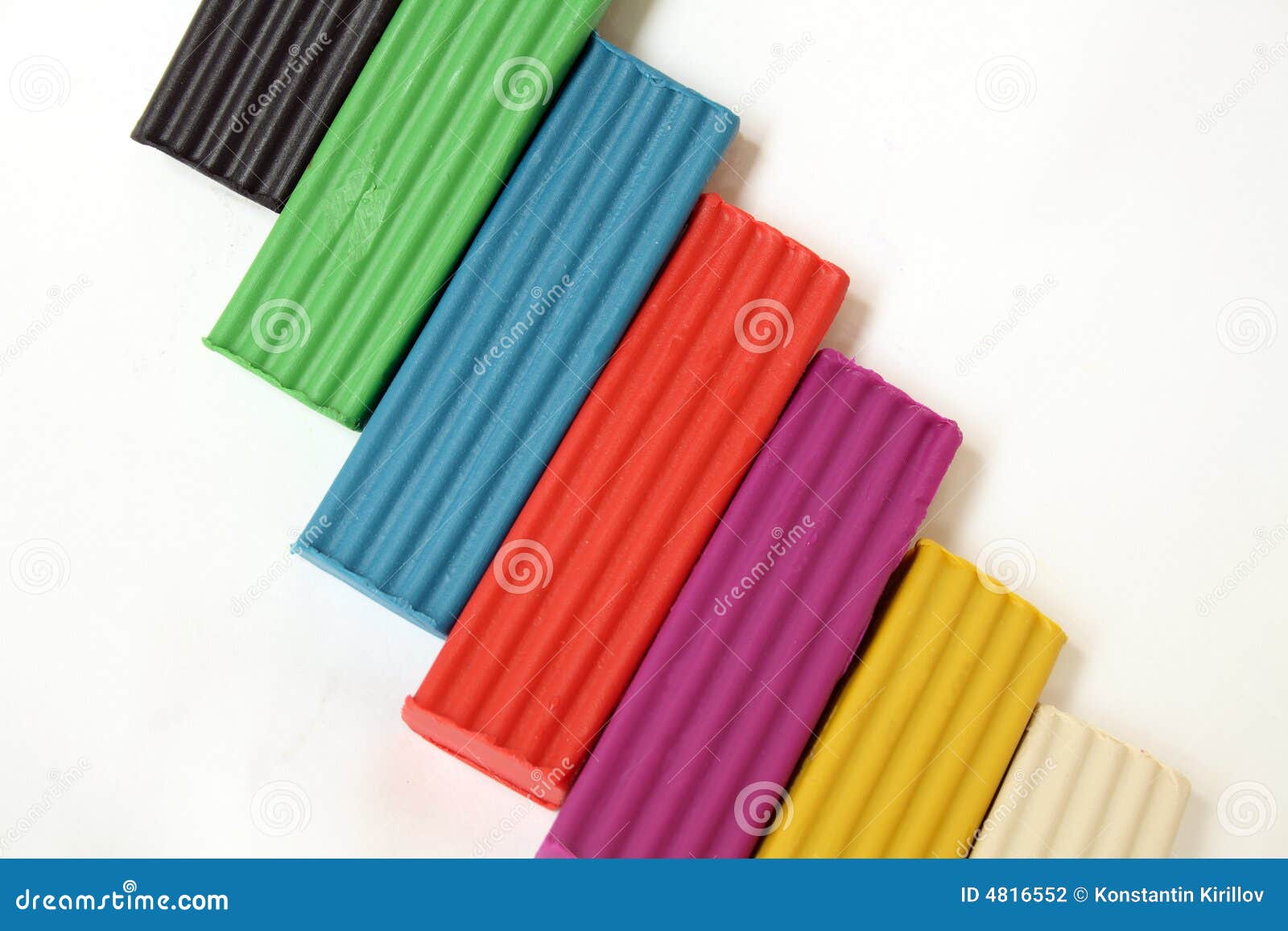Coloured Plasticine stock photo. Image of soft, tender - 4816552