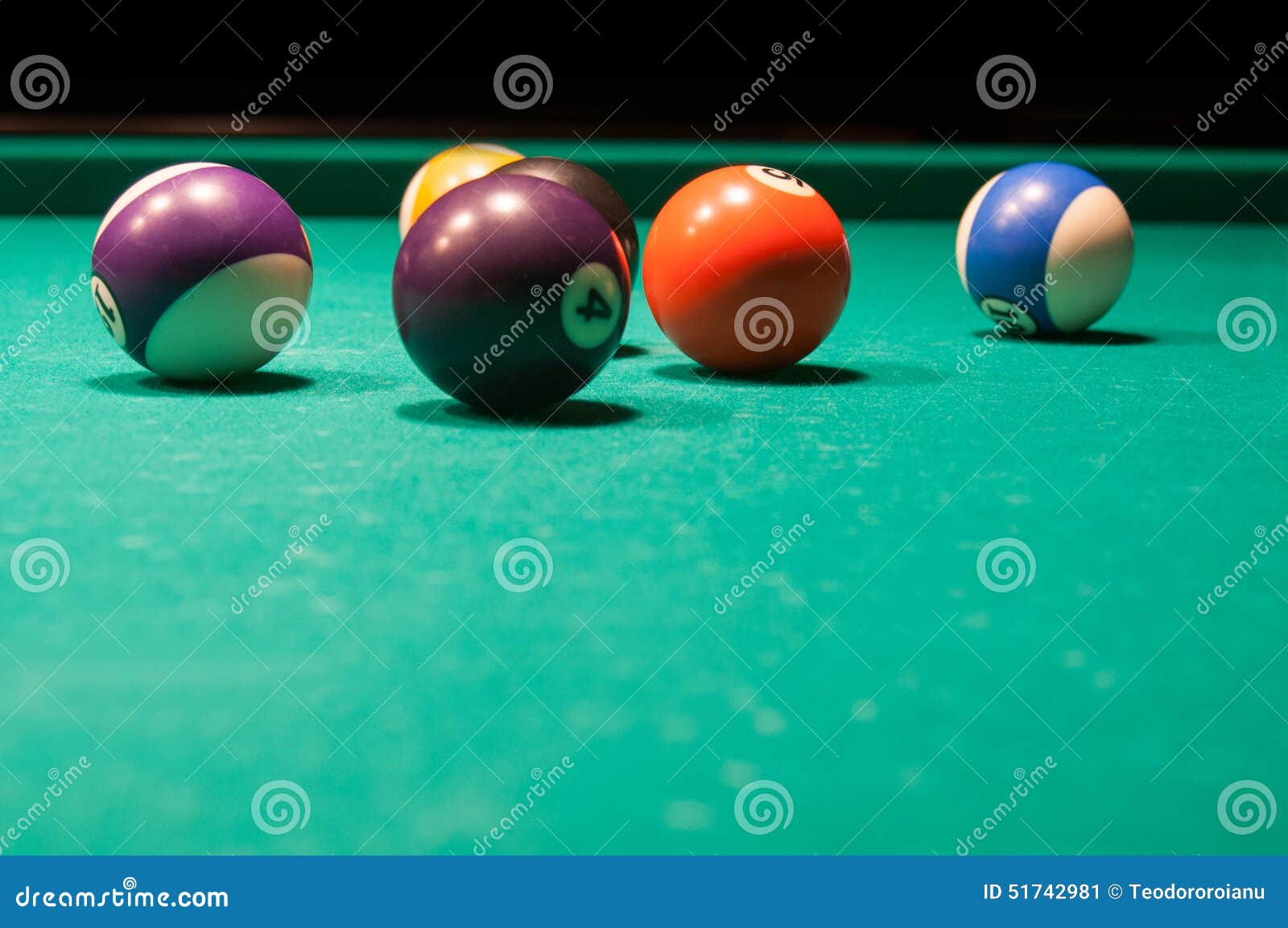 Coloured pool balls stock image. Image of competition - 51742981