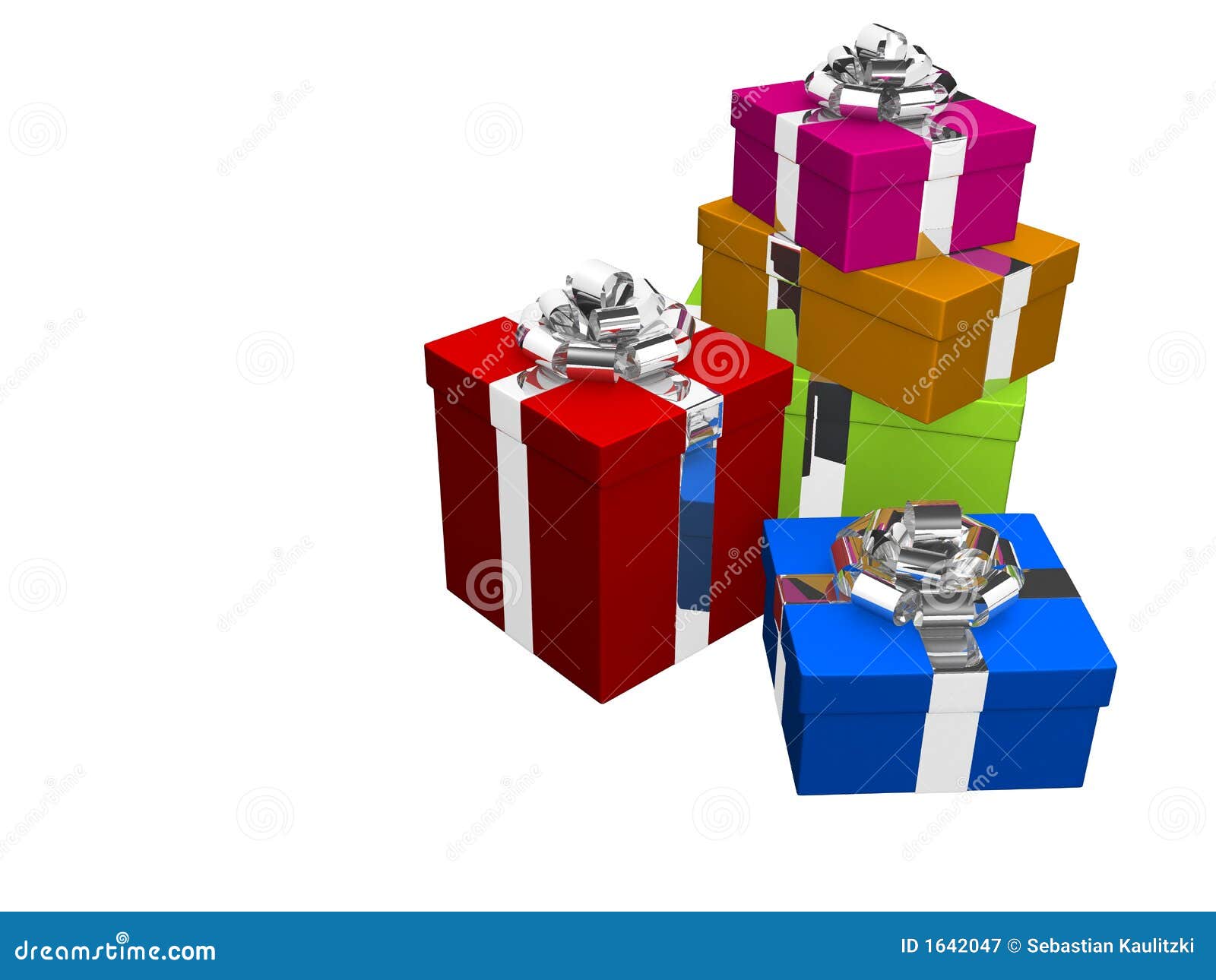 Coloured presents stock illustration. Illustration of assorted - 1642047
